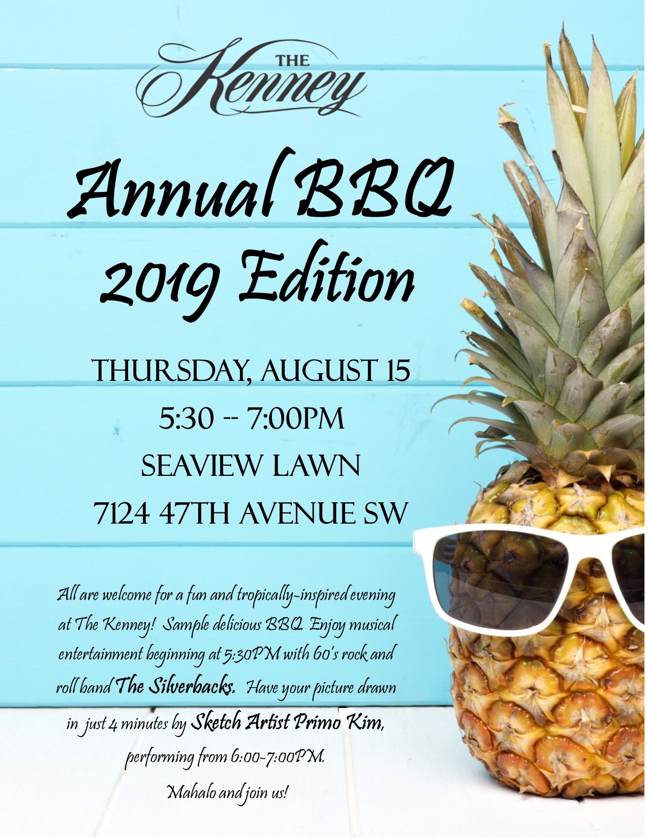 The Kenney annual barbecue set for Aug. 15 | Westside Seattle